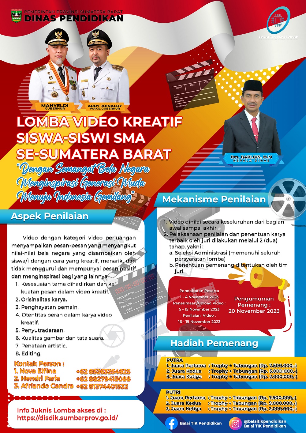 PETUNJUK TEKNIS LOMBA VIDEO KREATIF SISWA/I SMA SE-SUMATERA BARAT ...